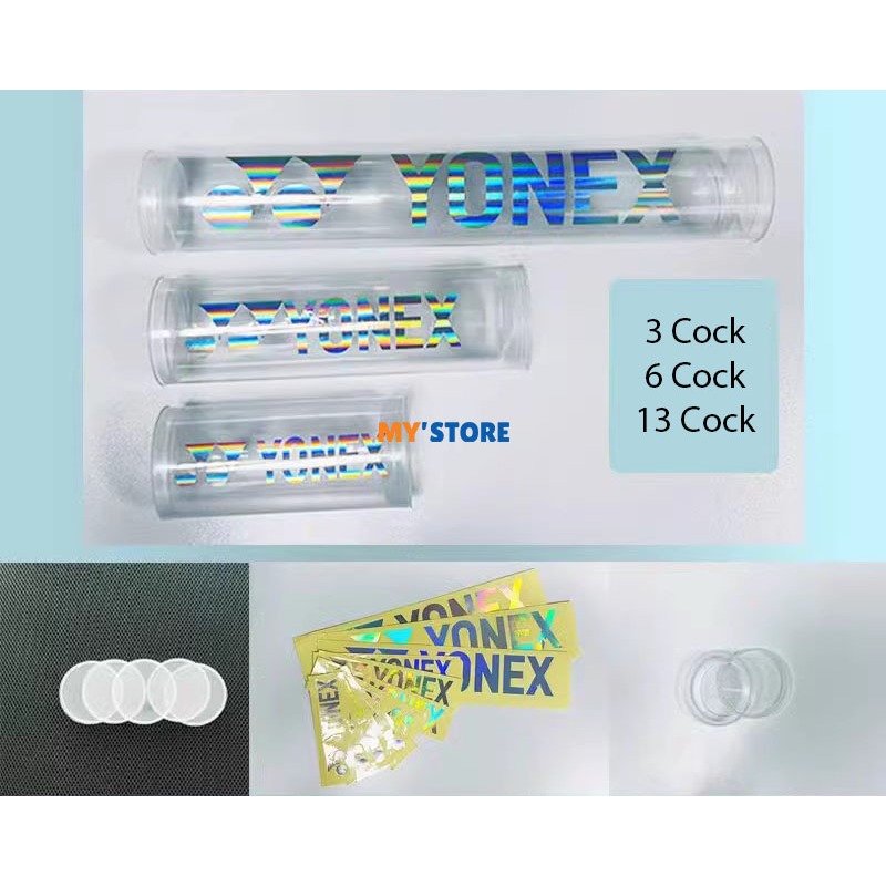 Jual Tabung Shuttlecock Transparan Badminton Bulu tangkis Isi 3 6 13 ...