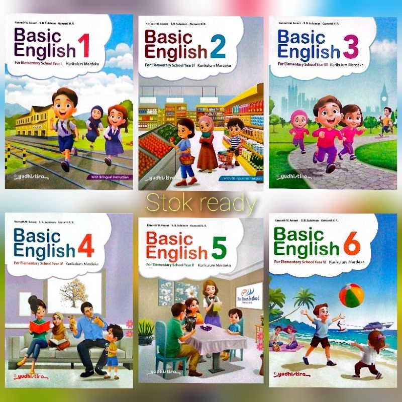 Jual Buku Basic english kelas 1-6 SD/MI kurikulum merdeka edisi revisi ...