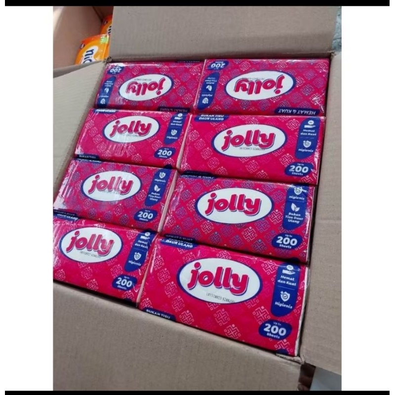 Jual TISSUE JOLLY 200 SHEET 1 DUS KARTON | Shopee Indonesia