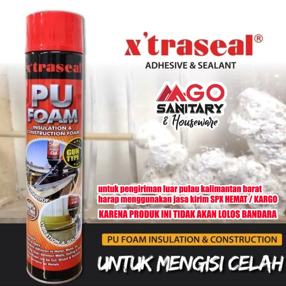 Jual PU Foam 750ml – Lem Busa Mengembang - Foam Serbaguna untuk ...