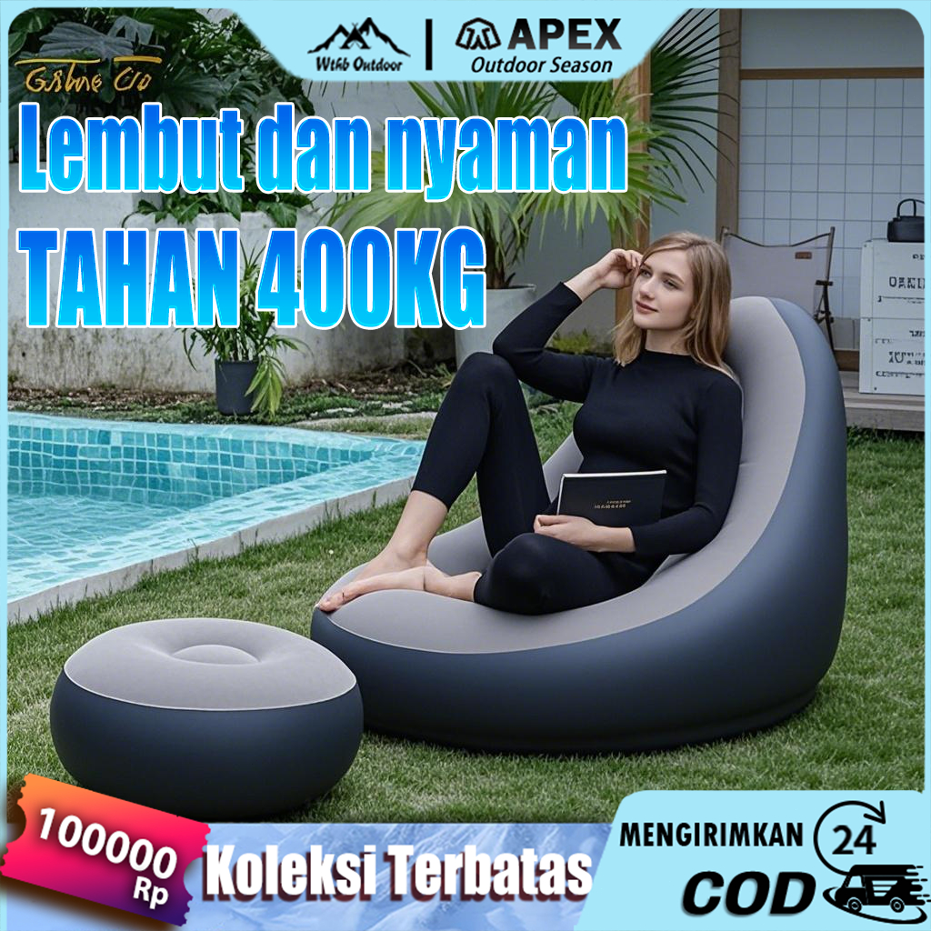 Jual Sofa angin jumbo Sofa Santai Angin Portable Sofa Tiup Dengan ...