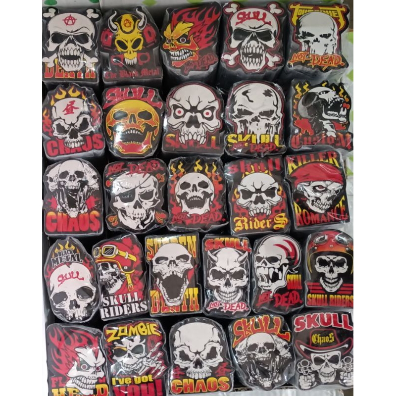 Jual Stiker motor Skull tengkorak isi 50 | Shopee Indonesia