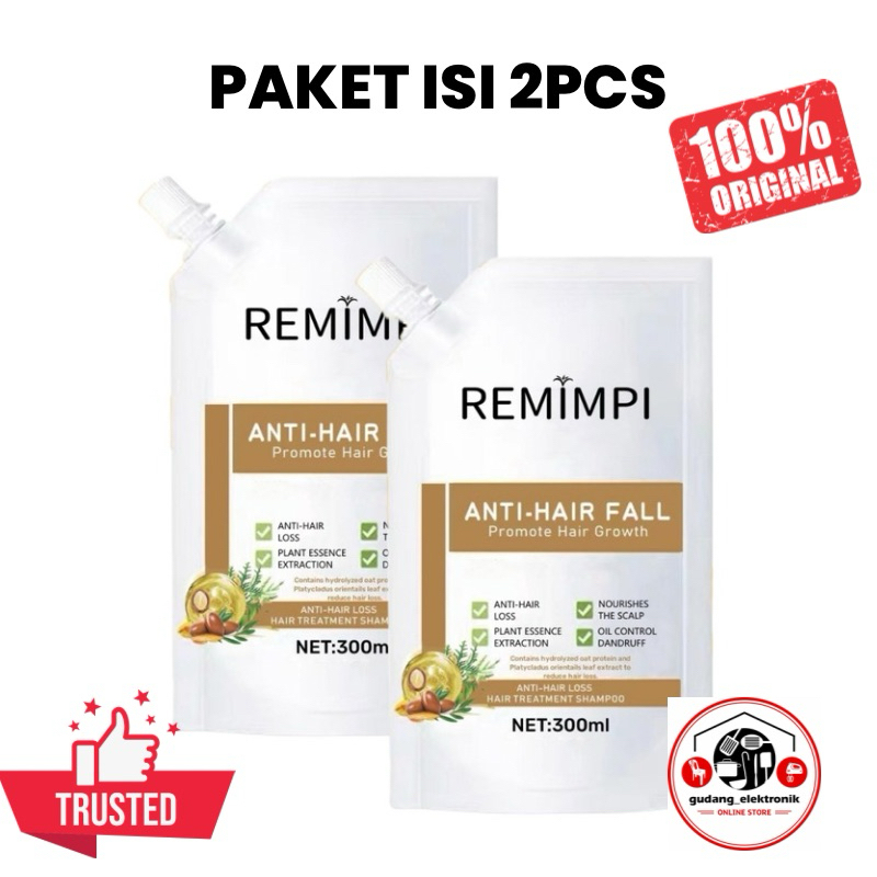 Jual Remimpi Isi 2pcs Anti Hair Fall Hair Treatment Shampoo 300ml ...