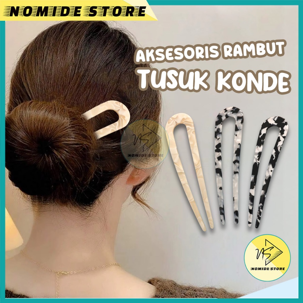 Jual Jepit Rambut Korea Wanita Tusuk Konde Sanggul Hair Pin Model U ...