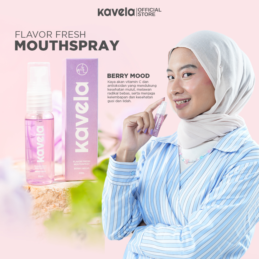 Jual [ BUY 1 GET 3 ] KAVELA Flavor Fresh Mouth Spray - Fresh Spray ...