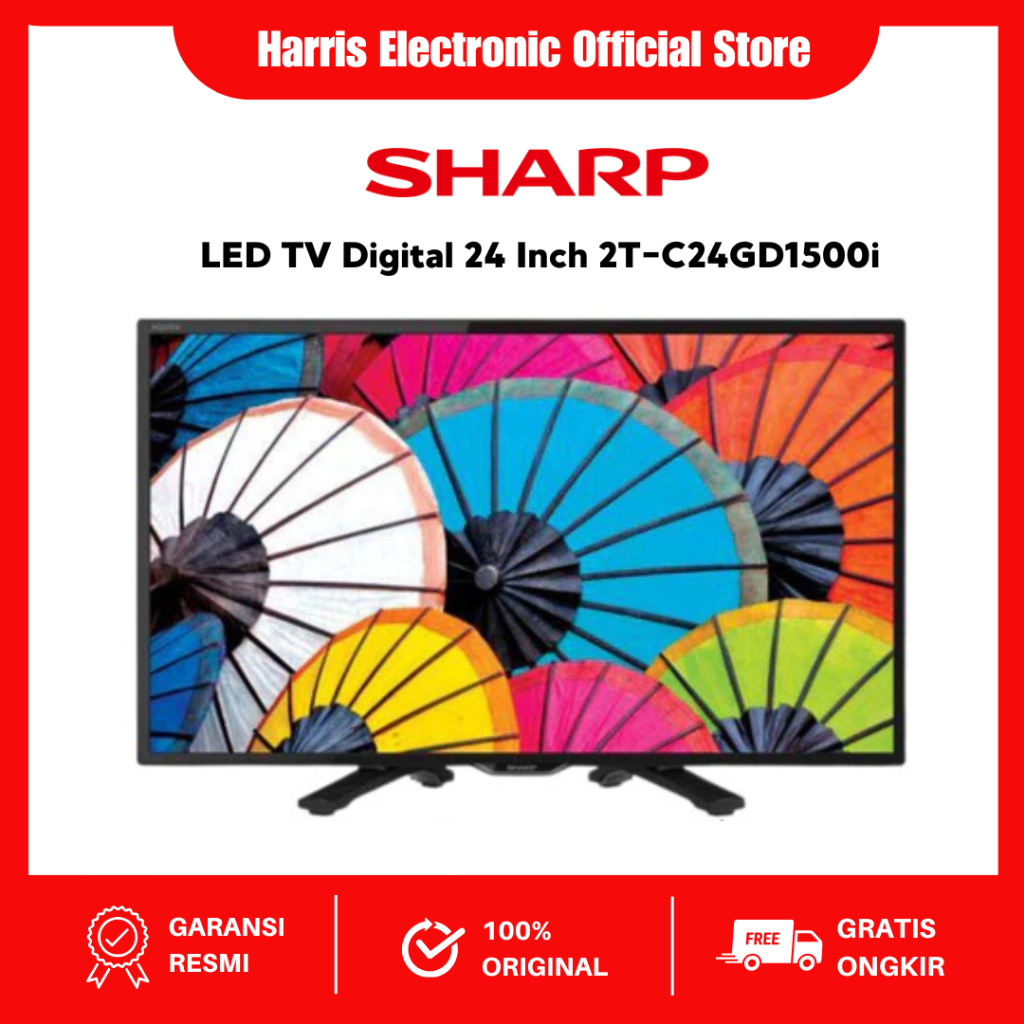 Jual Sharp 24 Inch LED TV Digital - 2T-C24GD1500i with Official ...