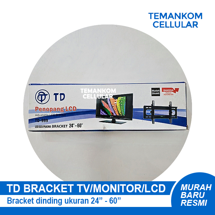 Jual Bracket Dinding TV Monitor LCD ukuran 24 inch sampai 60 inch Besi ...
