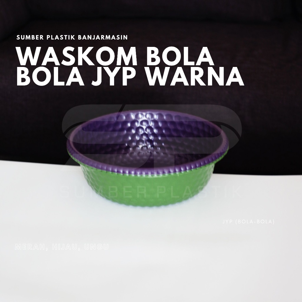Jual Waskom Jumbo Bola Bola 16 JYP Basin Bulat Warna Plastik Serbaguna ...