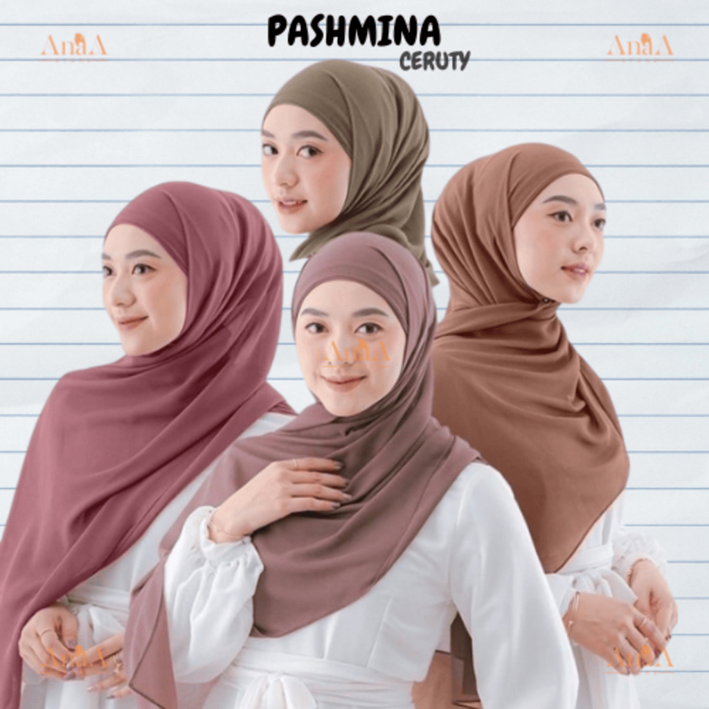 Jual - ANAA - PASHMINA CERUTY BABYDOLL 180 x 75CM | Shopee Indonesia