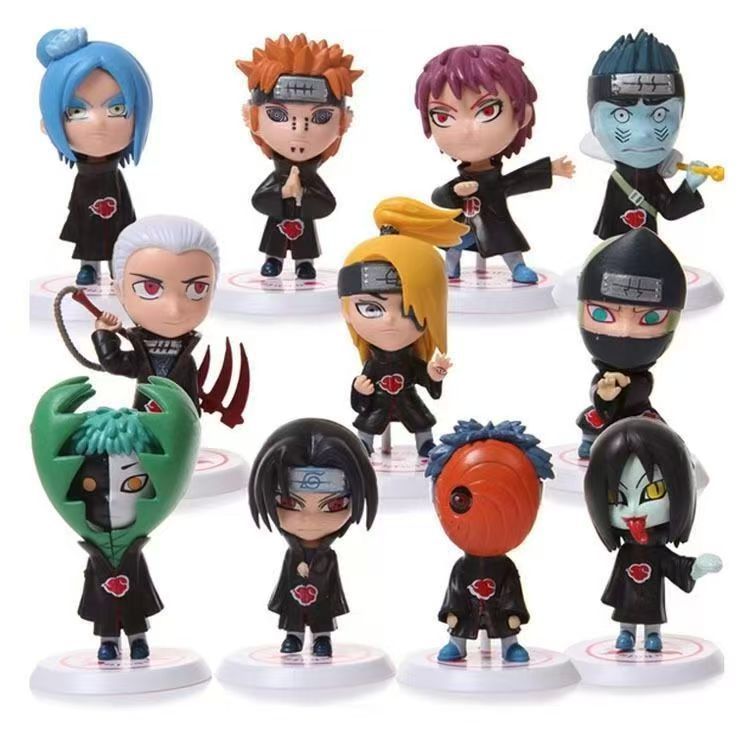 Jual action figure naruto chibi akatsuki set isi 11 | Shopee Indonesia