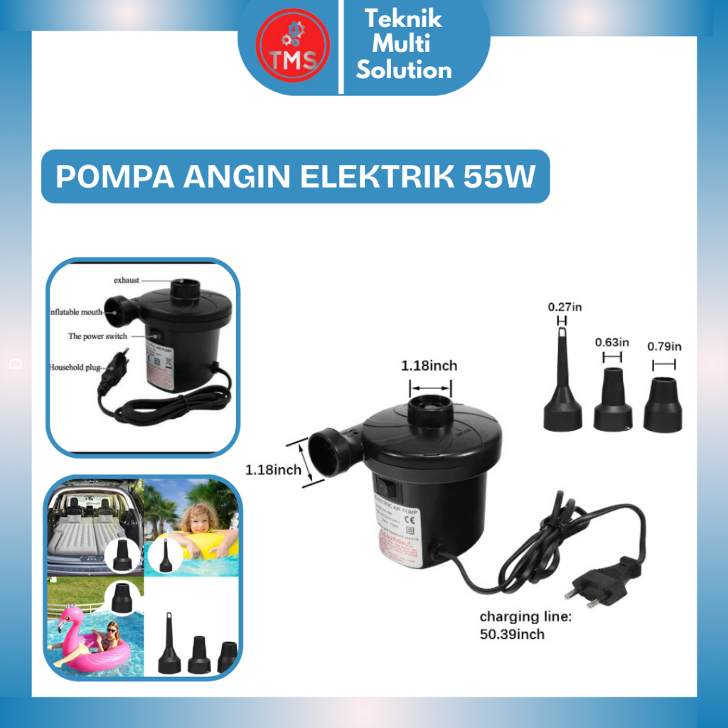 Jual Pompa Angin Listrik/kolam renang/kasur angin bisa sedot electric Pompa Kolam Renang / Kasur ...