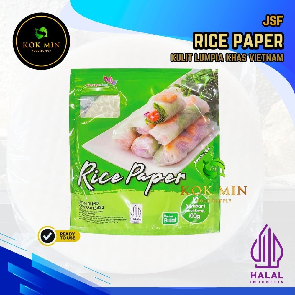 Jual JSF Rice Paper Round / Kulit Lumpia Bulat Khas Vietnam - 10 lembar ...