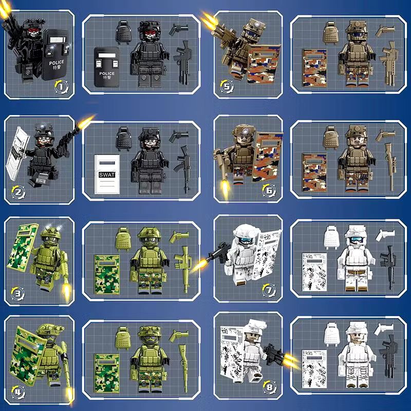 Jual Lego SWAT-TENTARA / Bricks SWAT-TENTARA / Mini Figure SWAT-TENTAR ...