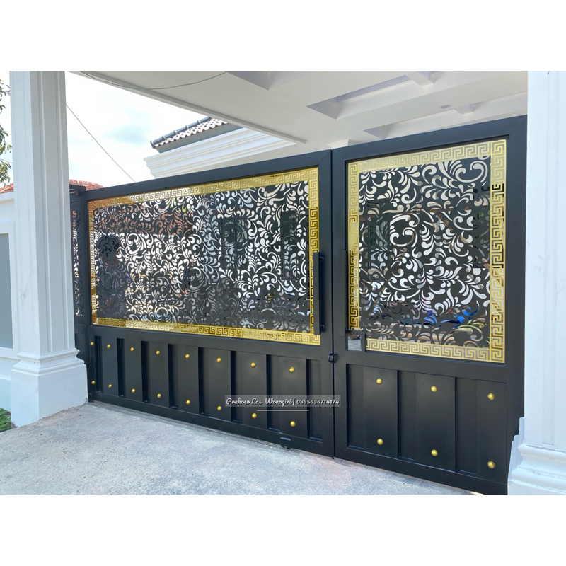 Jual Pintu gerbang dan pagar plat laser cutting wonogiri / pintu garasi ...