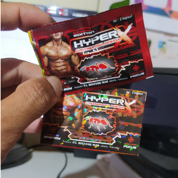 Jual Madu Bubuk Herb HP Hyperx 2 Pack 4 Kapsul ECERAN TERMURAH Original ...