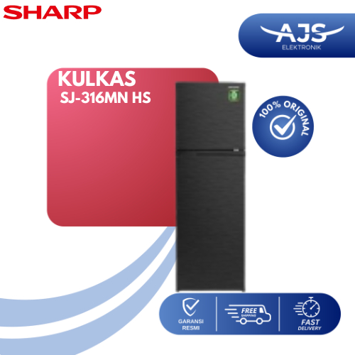 Jual KULKAS 2 PINTU SHARP SJ 316 MN-HS 256L TANPA BUNGA ES NO FROST ...