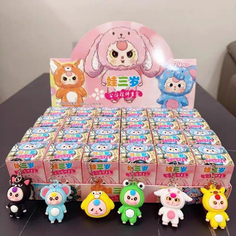 Jual BLIND BOX BABY THREE GANTUNGAN KUNCI KARAKTER CAPYBARA CRY BABY ...