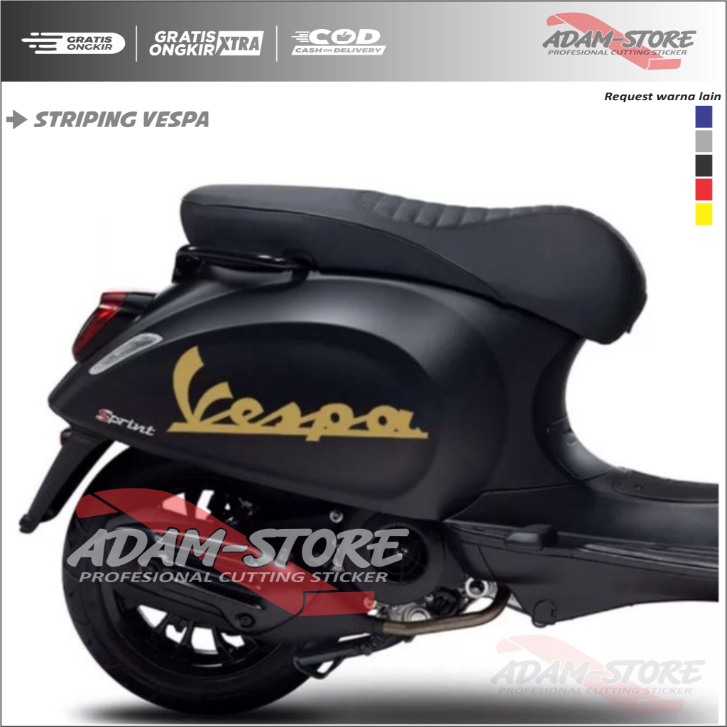 Jual VSP4 sticker Vespa Primavera Sprint stiker motor Vespa matic ...