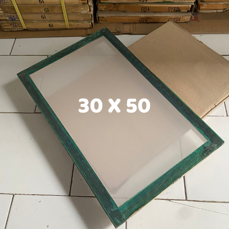 Jual DIY Screen Sablon Ukuran 30x50 Tipe T48 T61 T77 T90 T120 T150 T165 ...
