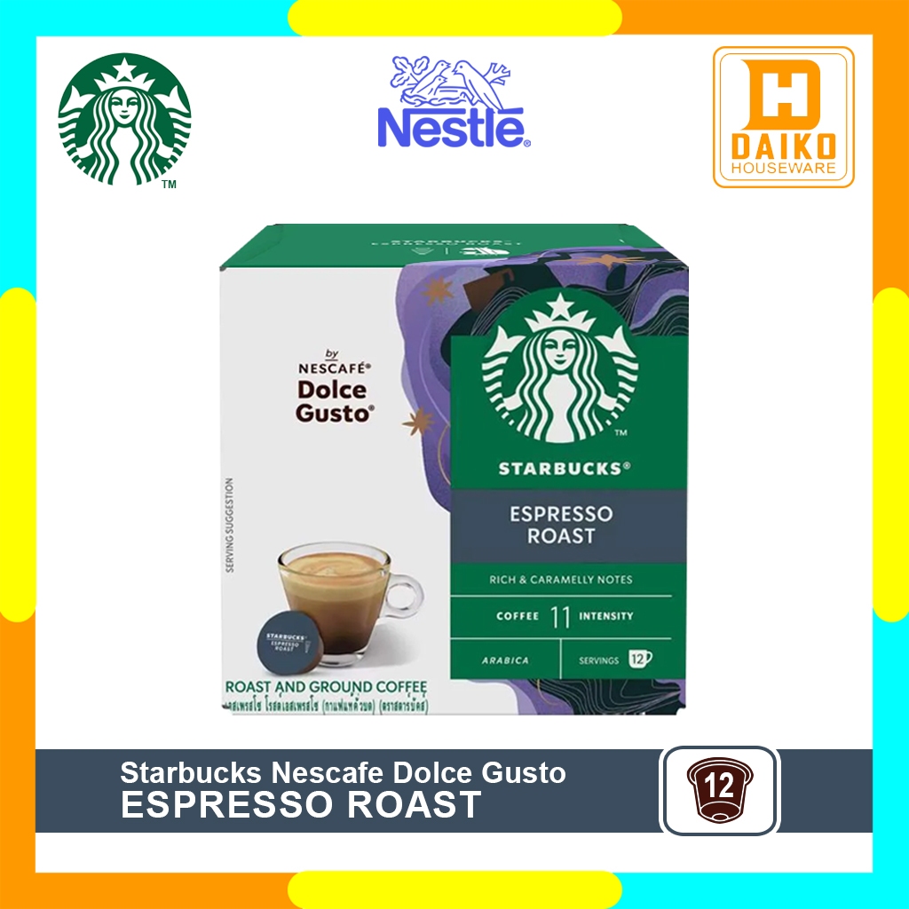 Jual Starbucks Espresso Roast Capsule Box By Nescafe Dolce Gusto NDG ...