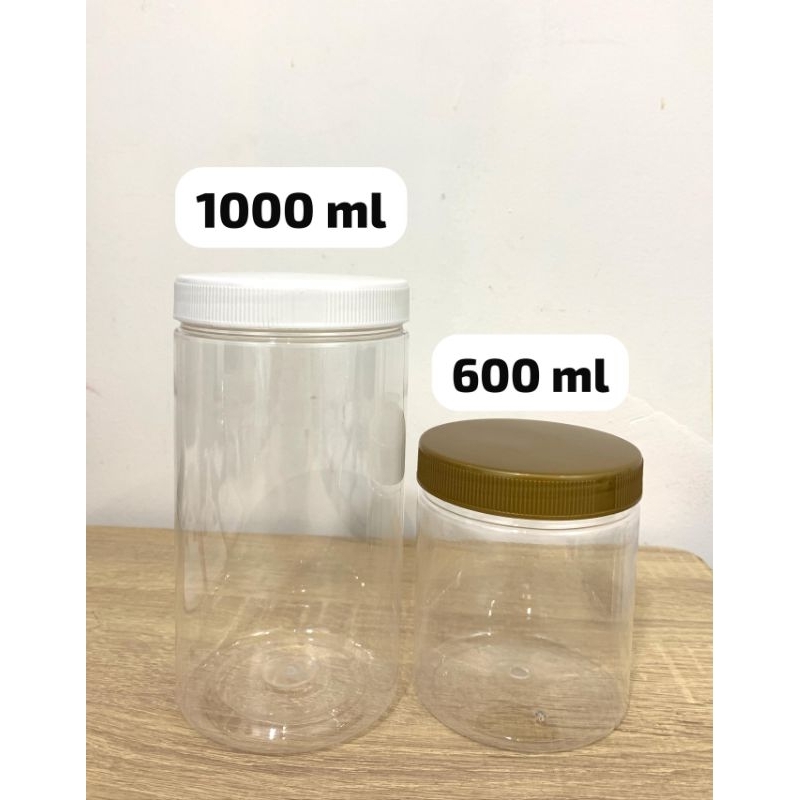 Jual Toples 600ml | 800ml | 1000ml plastik bening pet 40gr | Shopee ...