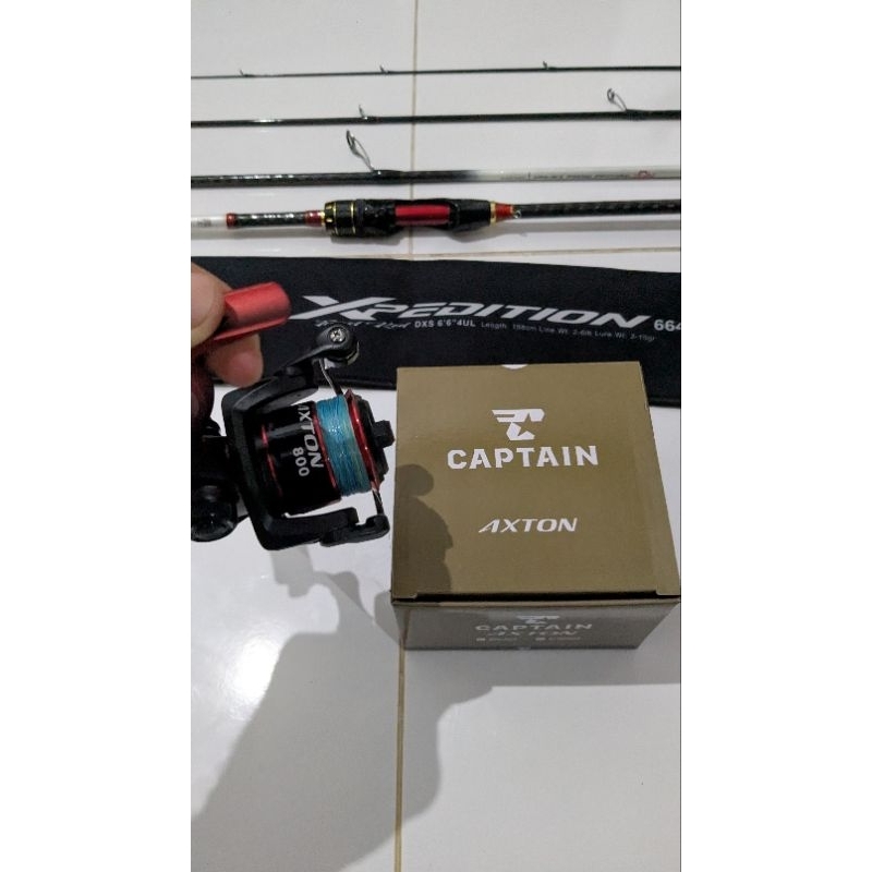 Jual Reel Spinning CAPTAIN AXTON (water sealed proof) 800 | Shopee ...