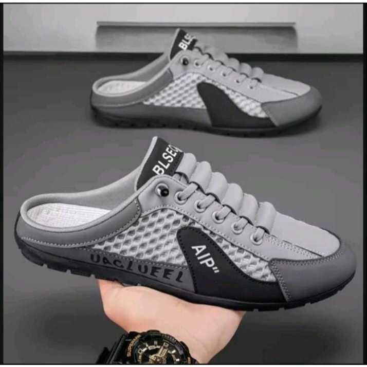 Jual Sepatu sandal pria slip on selop AIP terbaru | Shopee Indonesia