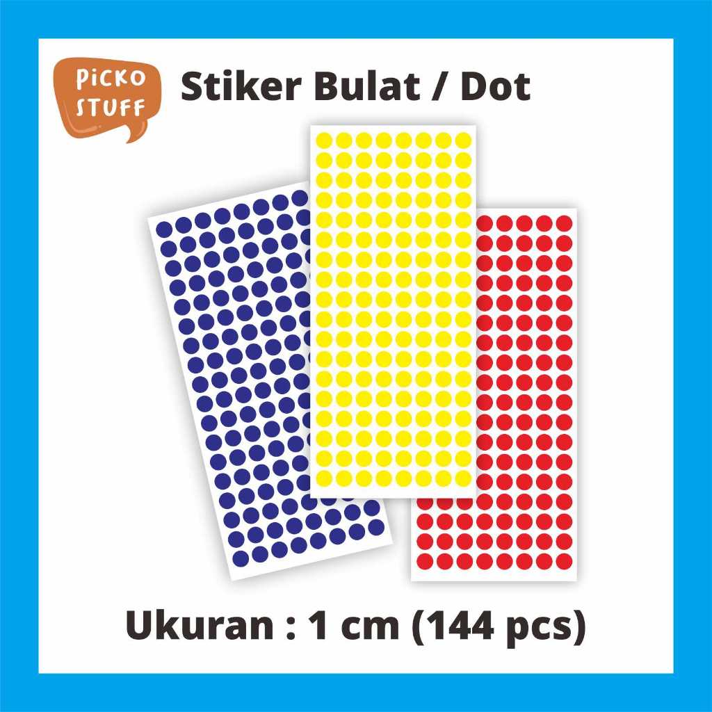 Jual STIKER BULAT / STIKER DOT | Shopee Indonesia