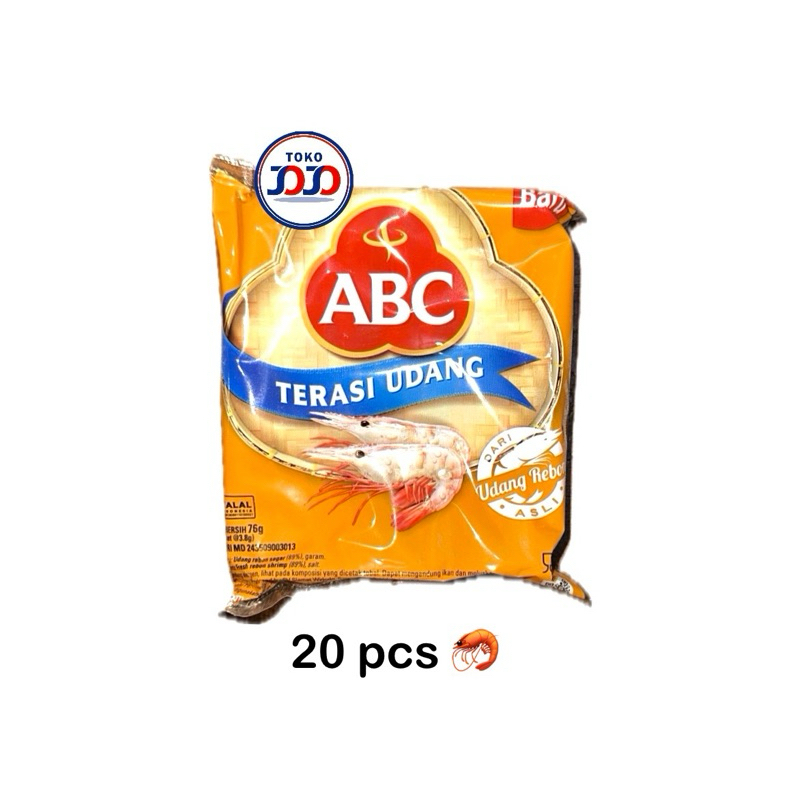 Jual Terasi Udang ABC - Calok ABC 20 PCS (1 Pak = 76 gram) | Shopee ...