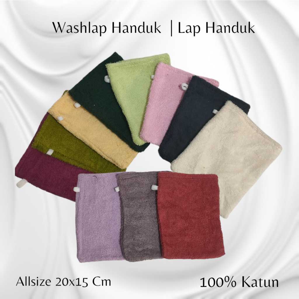 Jual Washlap Bayi Katun 100% 20x15 Cm Halus Lembut/ Washlap Mandi ...