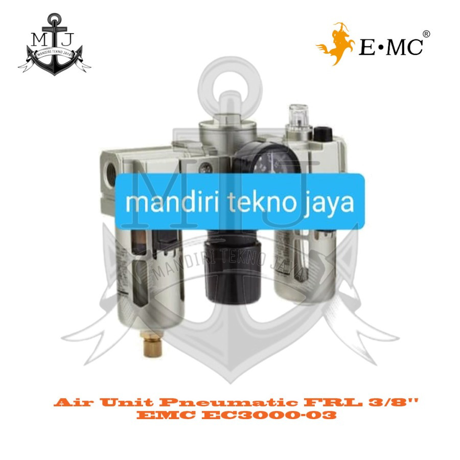 Jual Air Unit Pneumatic FRL 3/8" EMC EC3000-03 | Shopee Indonesia
