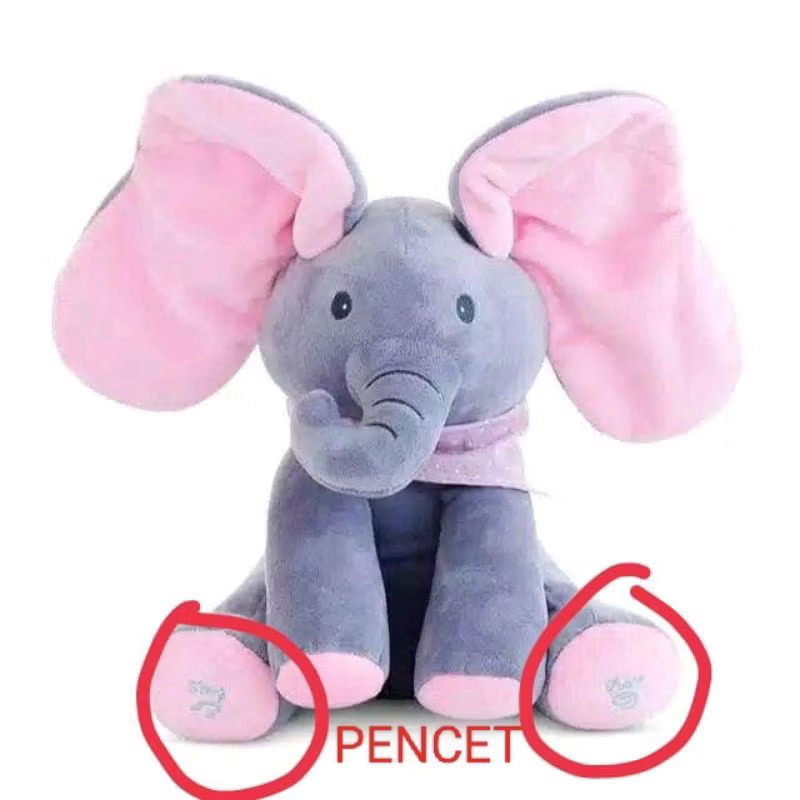 Jual Ready Instan (Jarkidsedu) -Boneka Gajah Peek A Boo Singing ...