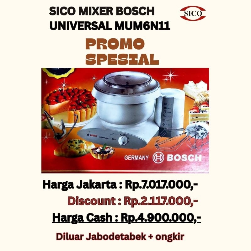 Jual PROMO MIXER BOSCH SICO BONUS BLENDER BOSCH | Shopee Indonesia