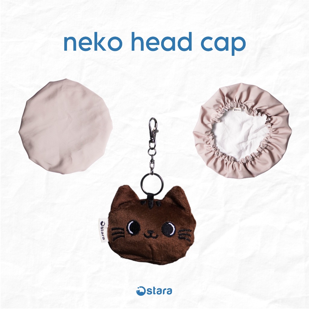 Jual Neko Head Cap | Pelindung Rambut Helm Motor Ojek | Tudung ...