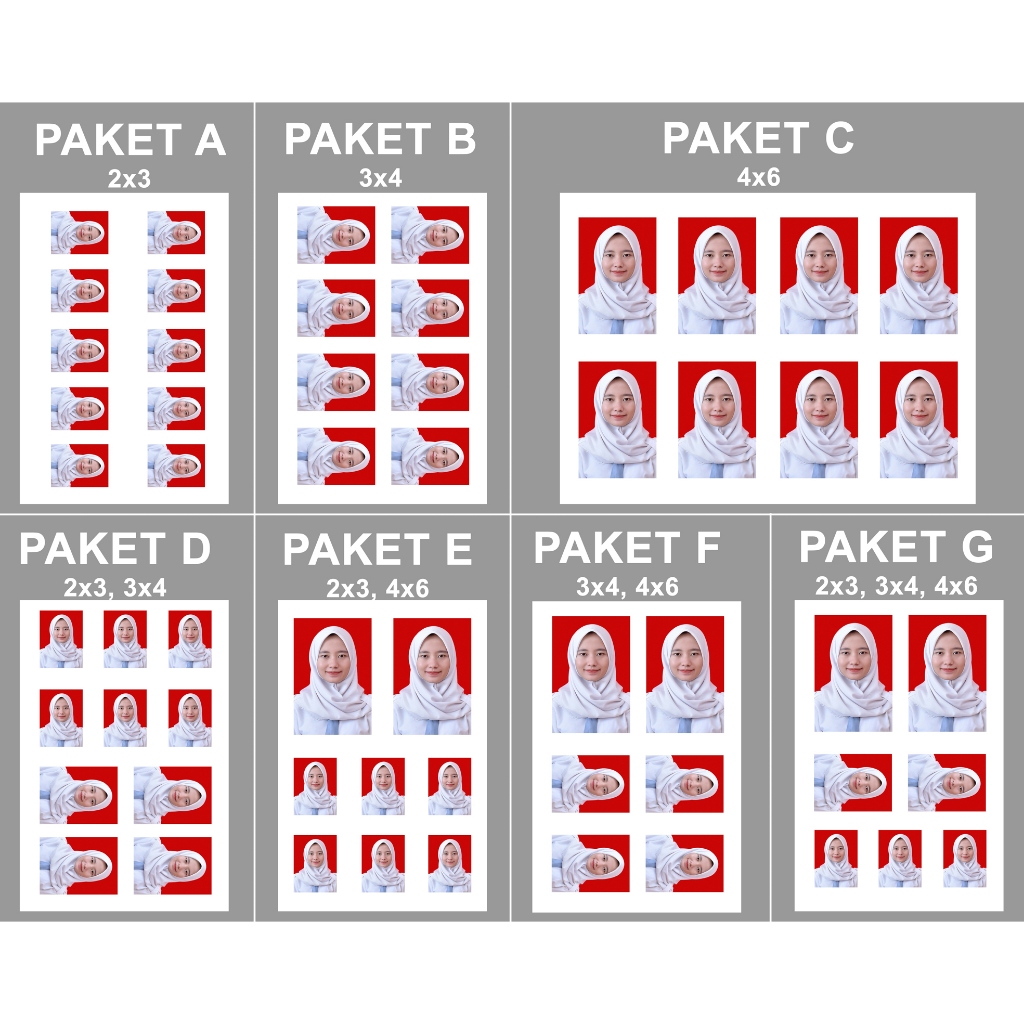 Jual CETAK PAS PHOTO ( BAHAN DOFF ) | Shopee Indonesia