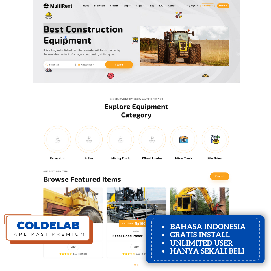 Jual Source Code Aplikasi Web Rental Sewa Barang Lengkap Laravel | Shopee Indonesia