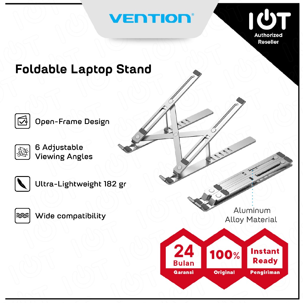 Jual Vention Foldable Laptop Stand Aluminum Alloy Type - KDMI0 | Shopee ...