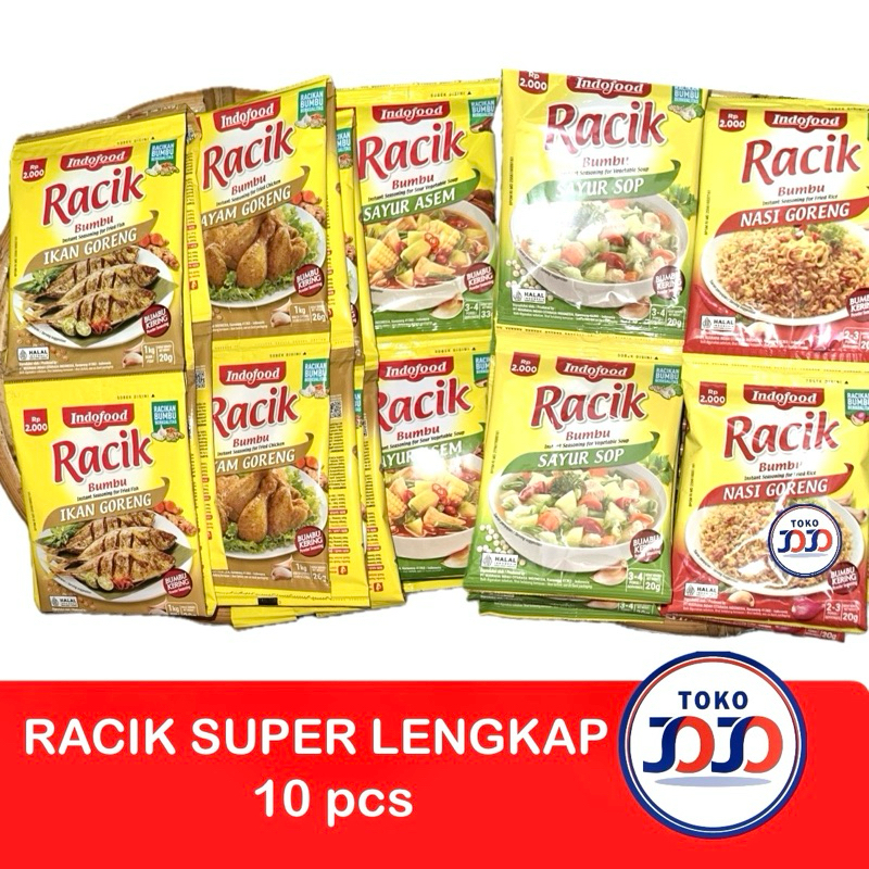 Jual Bumbu Racik Indofood Murah Lengkap 20 gram x 10 pcs - Bumbu Racik ...