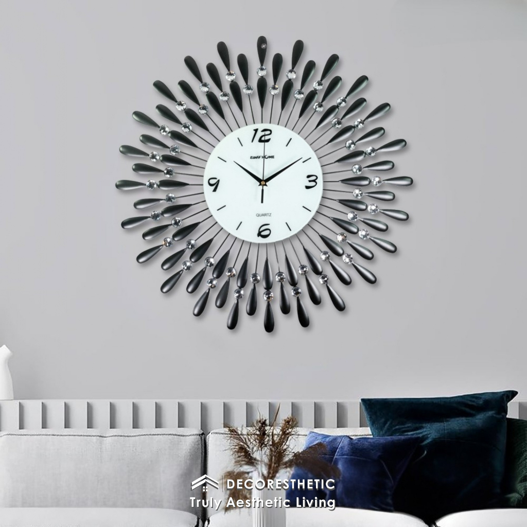 Jual Decoresthetic TaffHOME Jam Dinding Diamond Cantik Dekorasi Ruangan ...
