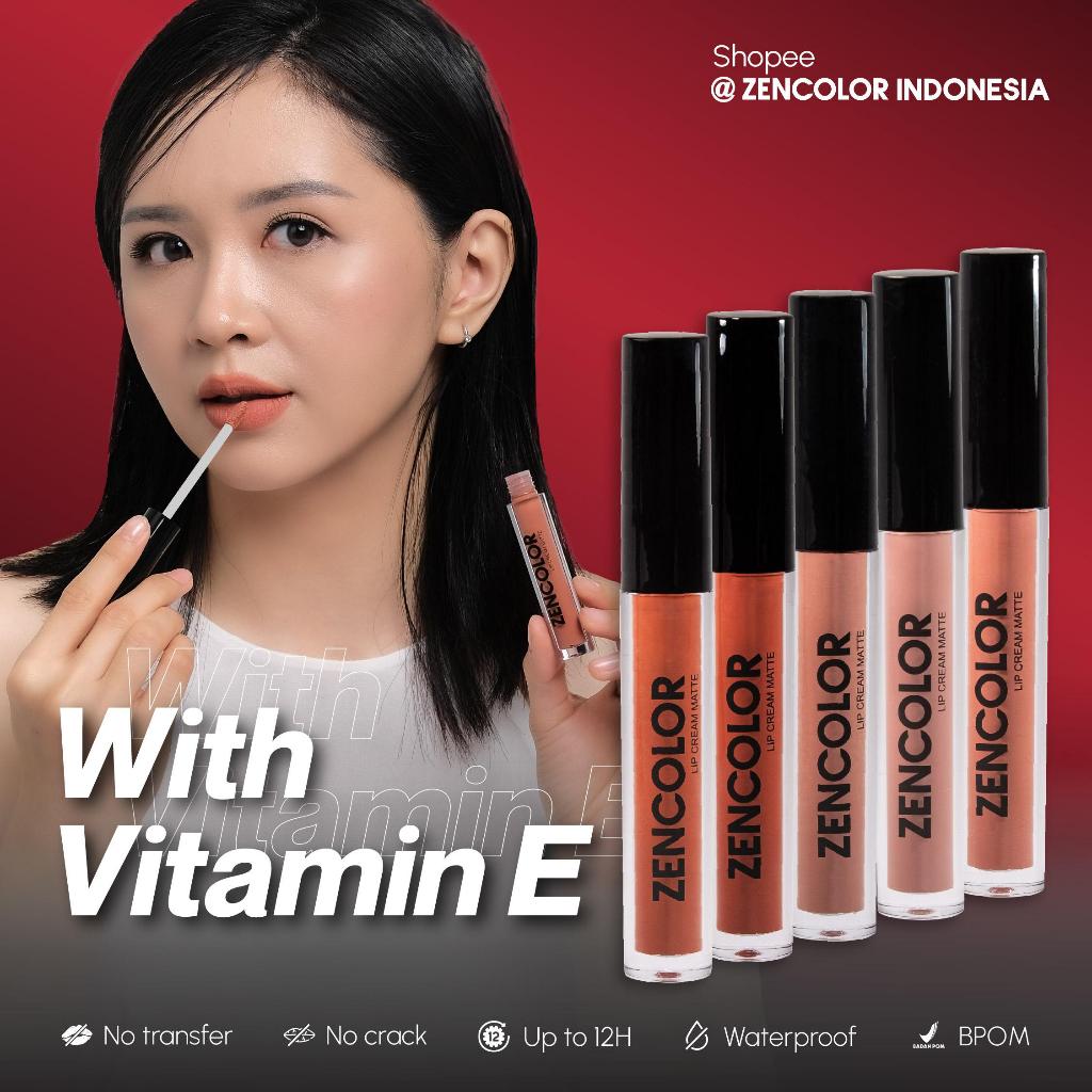 Jual Ladys Market ORIGINAL ZENCOLOR URBAN LIP CREAM MATTE MOISTURIZER ...