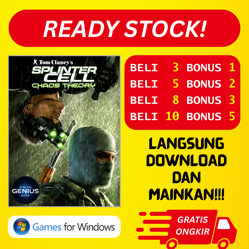 Jual Tom Clancy’s Splinter Cell Chaos Theory - Steam Action Adventure Game - PC Game Download ...