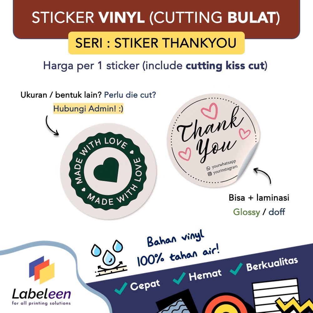 Jual CETAK STIKER VINYL TAHAN AIR CUSTOM | STICKER SEGEL ANTI AIR ...