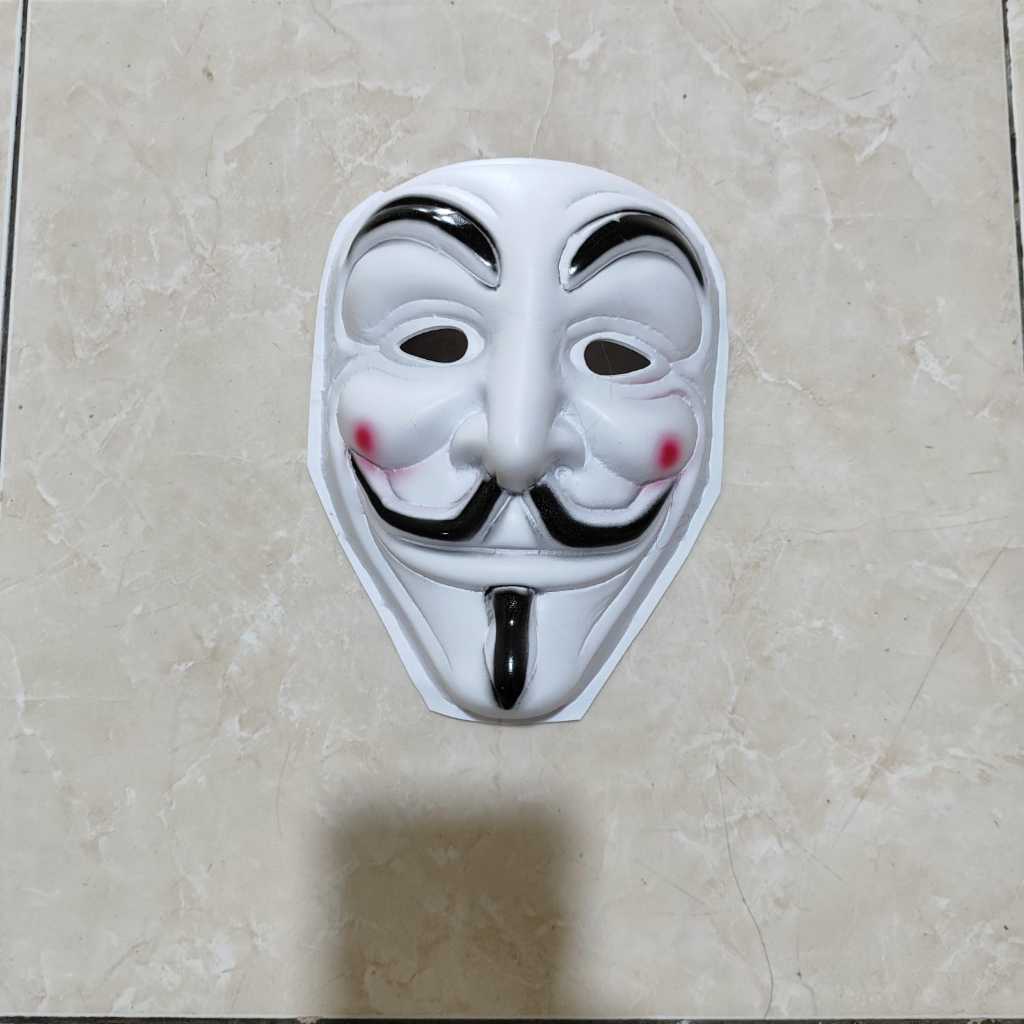 Jual TOPENG ANONYMOUS VENDETA HACKER JOKER KARNAVAL HELLOWEEN | Shopee ...