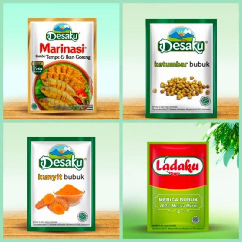Jual (1 Sachet) Ladaku Merica Bubuk Desaku Kunyit Ketumbar Marinasi ...