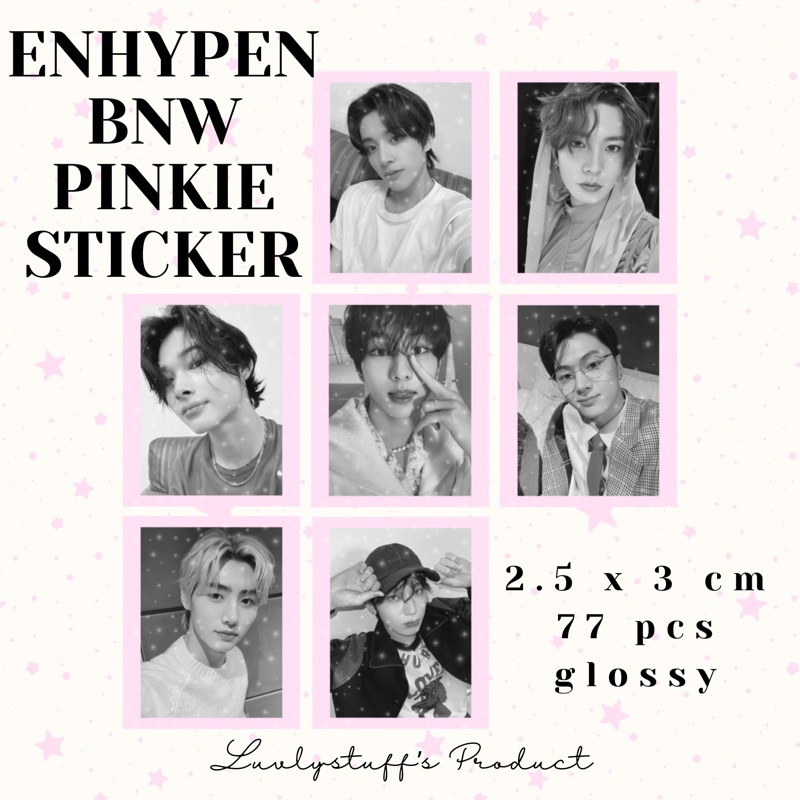 Jual [Luvlystuff] ENHYPEN BNW PINKIE STICKER DECO || JUNGWON JAKE JAY ...