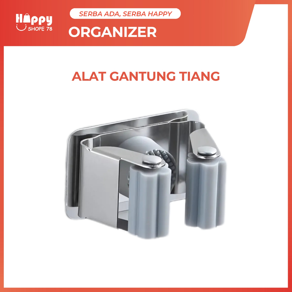 Jual Alat Gantung Penjepit Cantolan Tempat Sapu Pel Dinding Tembok ...