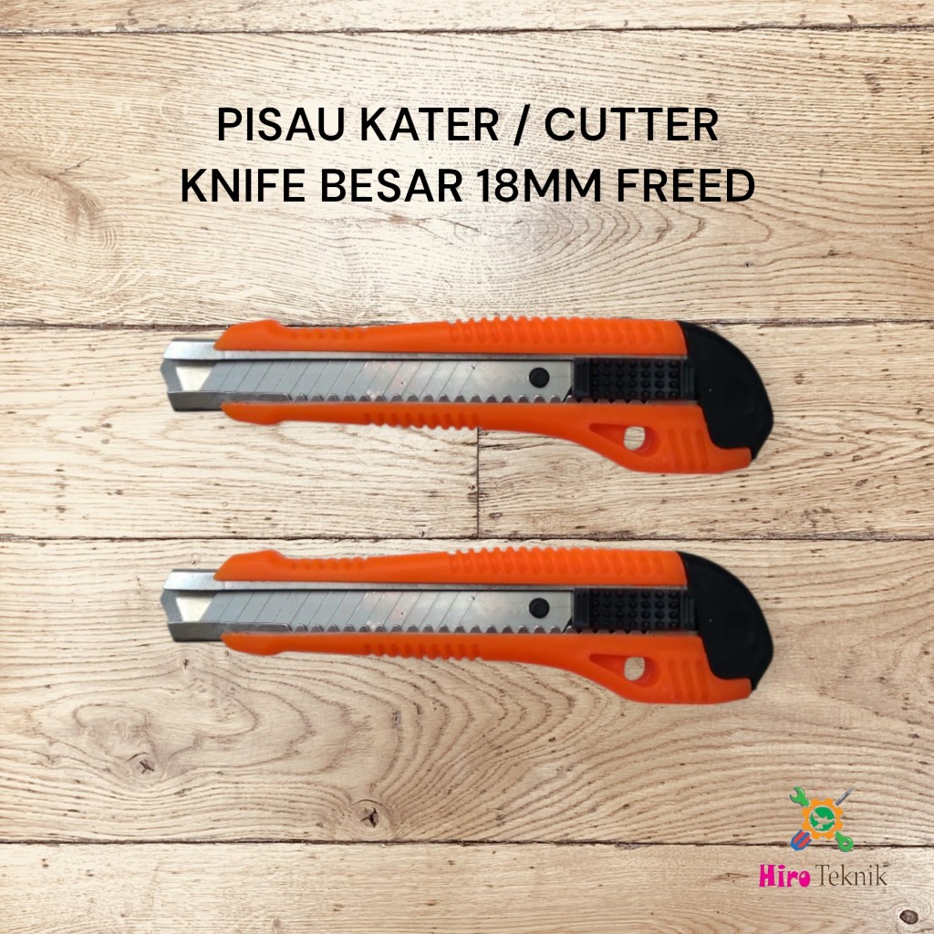 Jual PISAU KATER / CUTTER KNIFE BESAR 18MM FREED Sudah Termasuk 2 pcs ...