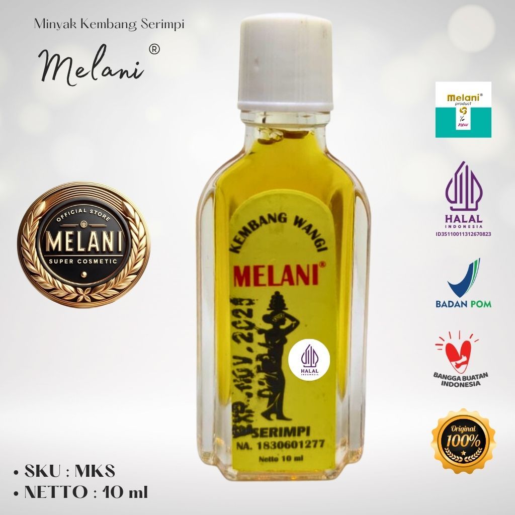 Jual MKS Melani Minyak Kembang Serimpi 10 ml - BPOM dan HALAL Terdaftar ...