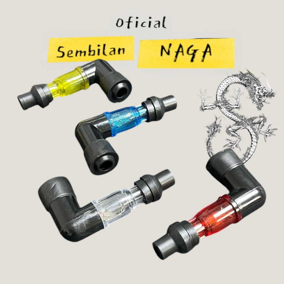 Jual Nine Dragon tutup busi cangklong lampu nyala / busi warna menyala ...
