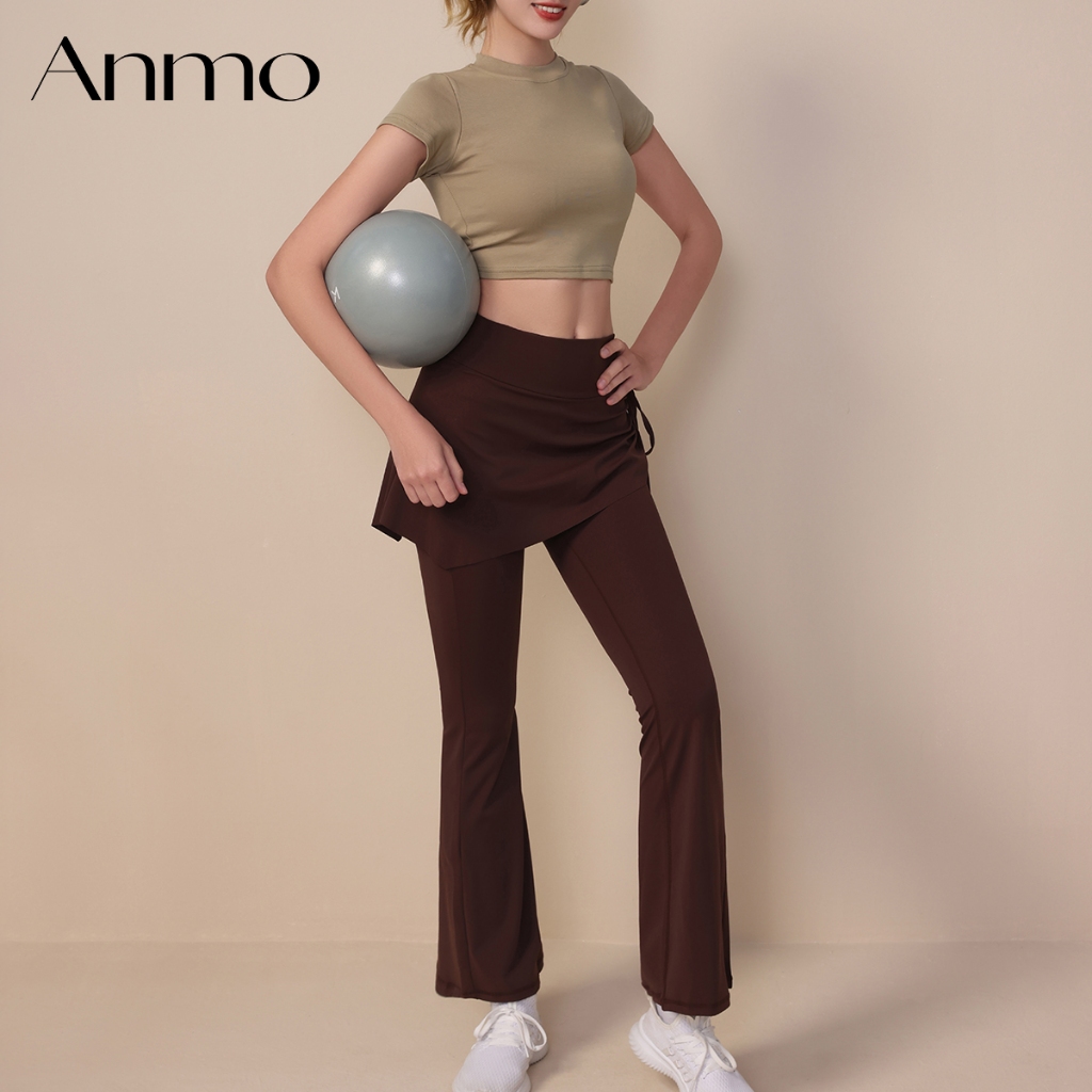 Jual ANMO-Celana Olahraga Wanita High Waist Yoga Celana Gym Leging Gym | Shopee Indonesia